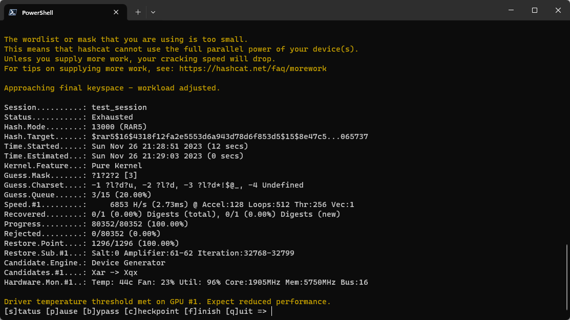 使用John和hashcat破解压缩包密码 | 激不起的涟漪
